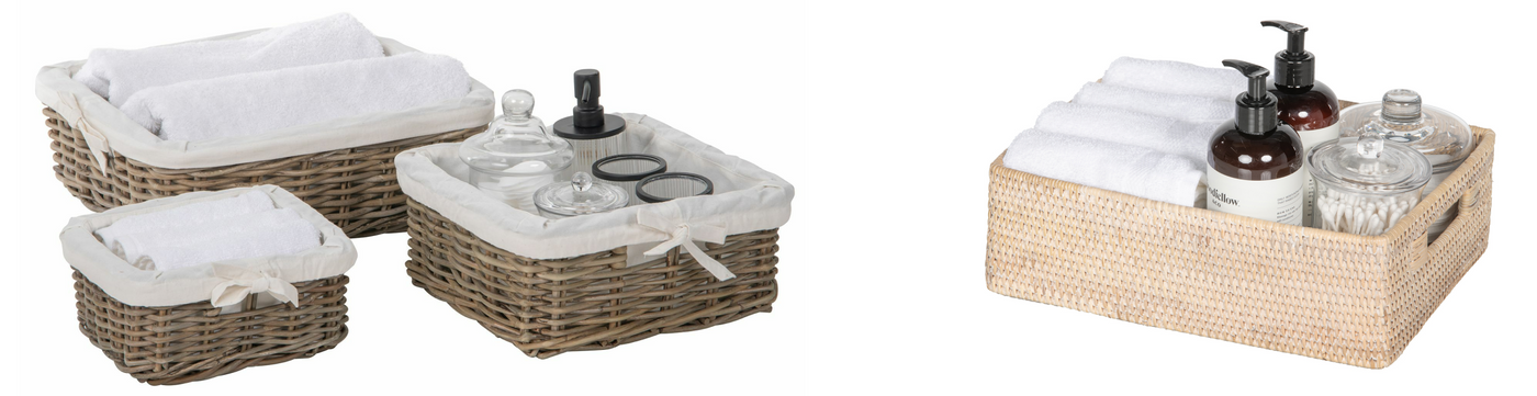 Wicker Bathroom Storage Baskets | Free US Shipping | Kouboo
