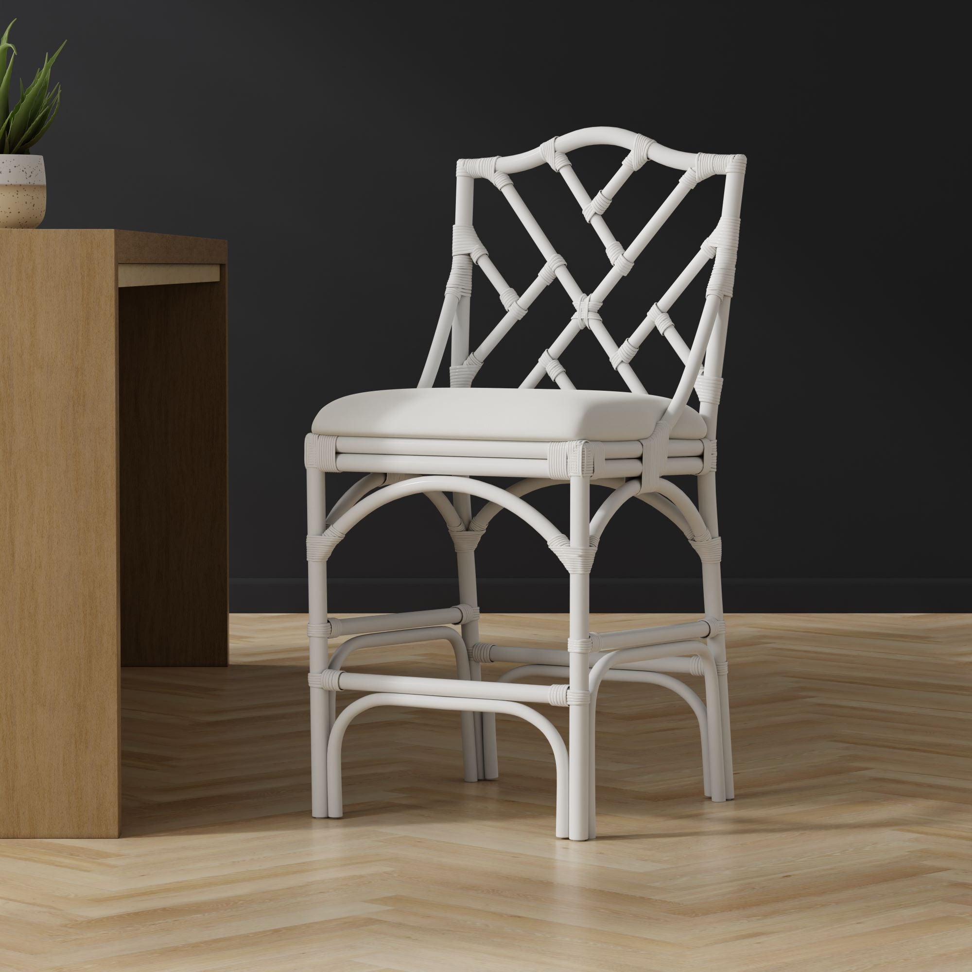 Chippendale rattan counter stool store